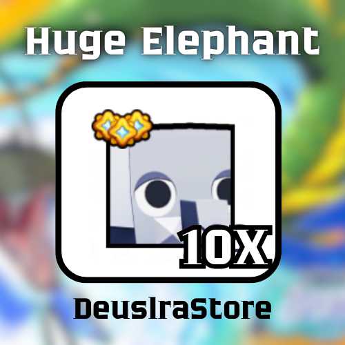 Huge Elephant 10X / PS99 - Pet Simulator 99 - Pet 99 - With Mailbox Fast