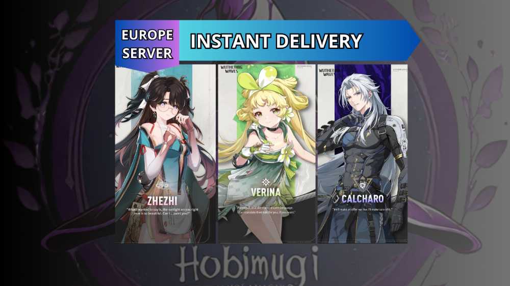 [ EUROPE ] | UL 4 | Zhezhi + Verina + Calcharo | Instant Delivery | Male MC | Login Email Kuro ...
