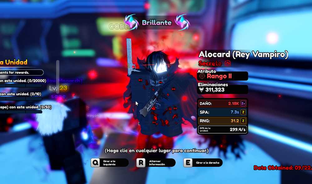 Anime Vanguards ALUCARD SHINY