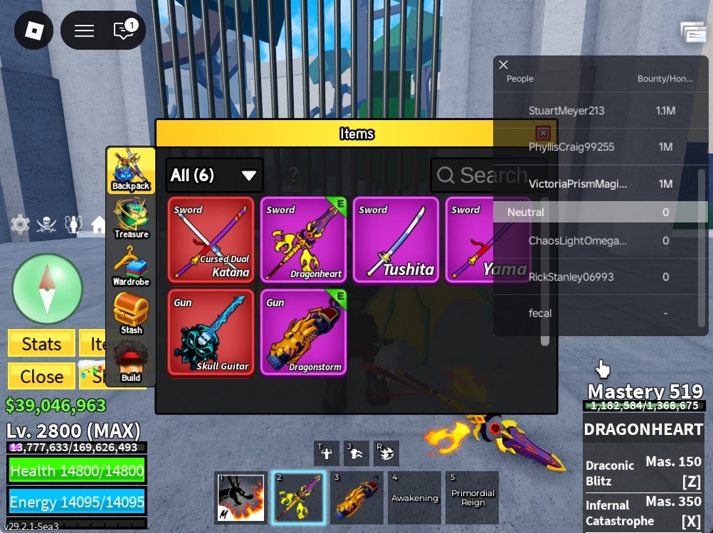 ID 379:LV 2800+GOD+CDK+SGT+ Dragon Heart + Dragon Storm RACE DRACO V4 ...