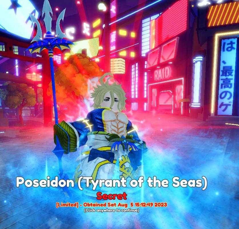 Poseidon Anime Adventures Evo