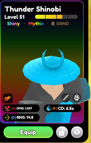 shiny thunder shinobi