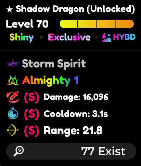 Anime Defenders | SHINY ALMIGHTY EVO Shadow Dragon KAFKA | SSS STATS