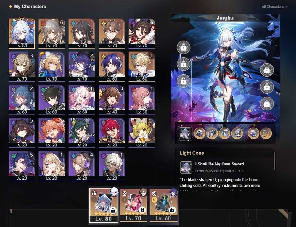 Instant Delivery - Asia TL 63 9x 5⭐ Jingliu+Sign LC, Ruan Mei, Dr ...