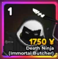 [BEST DEAL] ANIME ADVENTURES - SHINY DEATH NINJA (IMMORTAL BUTCHER ...