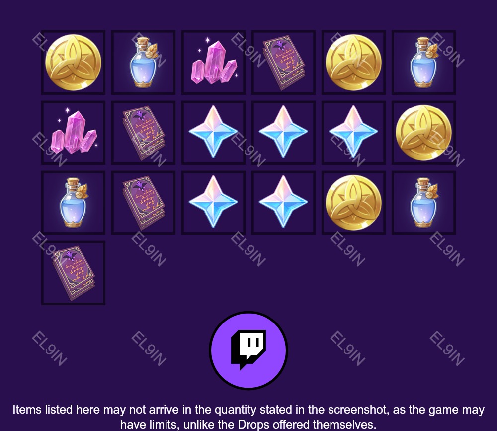 ️ Twitch Drops V5.3 Genshin Impact Drops Genshin Impact [Total 20 Items]