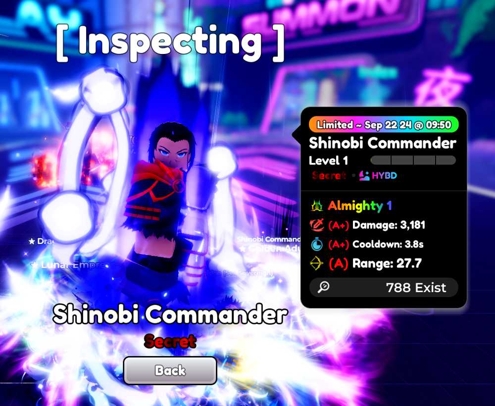 SHINOBI COMMANDERS - ALMIGHTY 1 - ANIME DEFENDERS