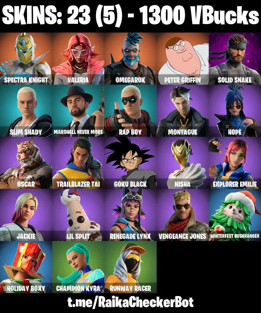 GOKU BLACK+SLIM SHADY+MARSHALL NEVER MORE+RAP BOY+SPECTRA KNIGHT ...