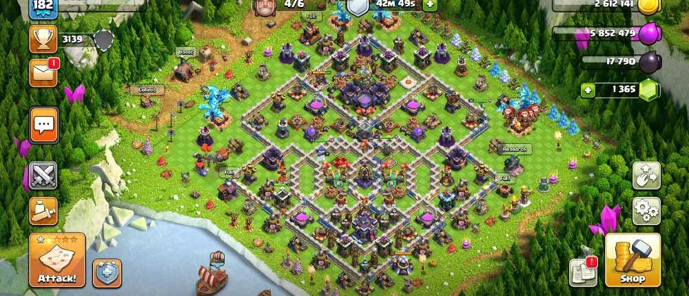 Th-15~182 xp~Hero 47-50-38-22~8 x pet unlock~All Troups,spell and ...