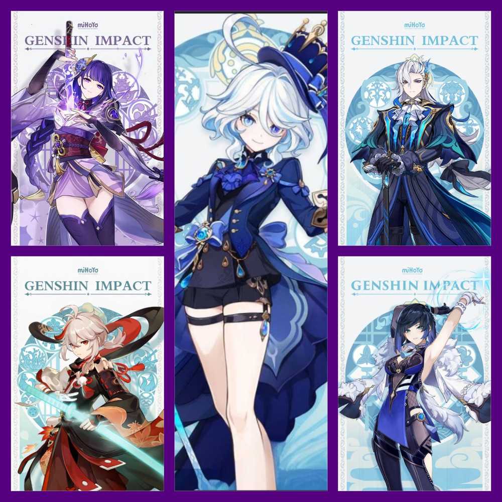 [Asia]AR10[male]Raiden+Neuvillette+Furina+Kaedehara+Yelan/ 5 5-Star ...