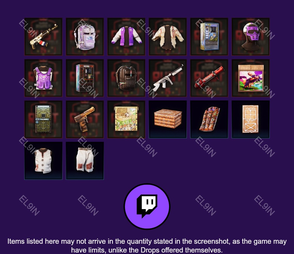 ️ Twitch Drops Rustmas 2024 ️ Rust [Total 20 Items]