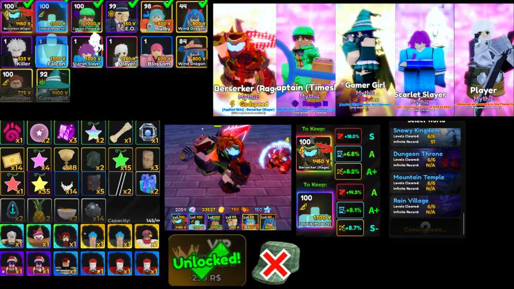 ID.22 Anime Adventure l Gamer Girl Divine//7 Mythic // Level 59