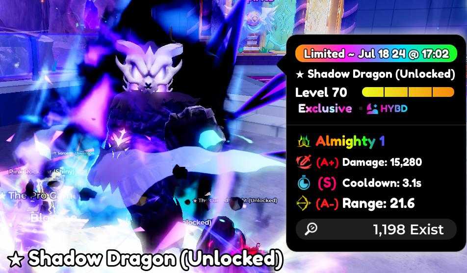 Almighty Shadow Dragon (UNLOCKED) | Anime Defender