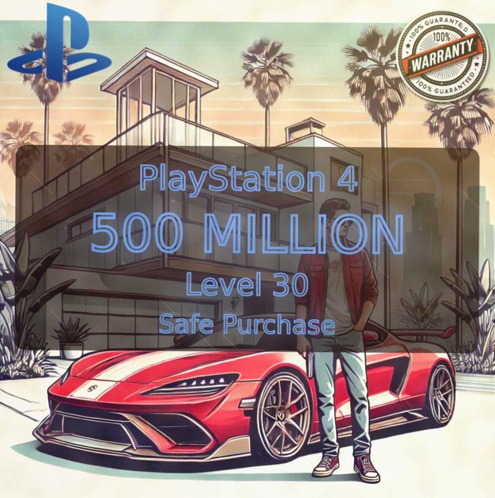 PS4 Level 30 + 500 Million CASH + CARS⭐ GTA 5 Online (Total Assets of ...