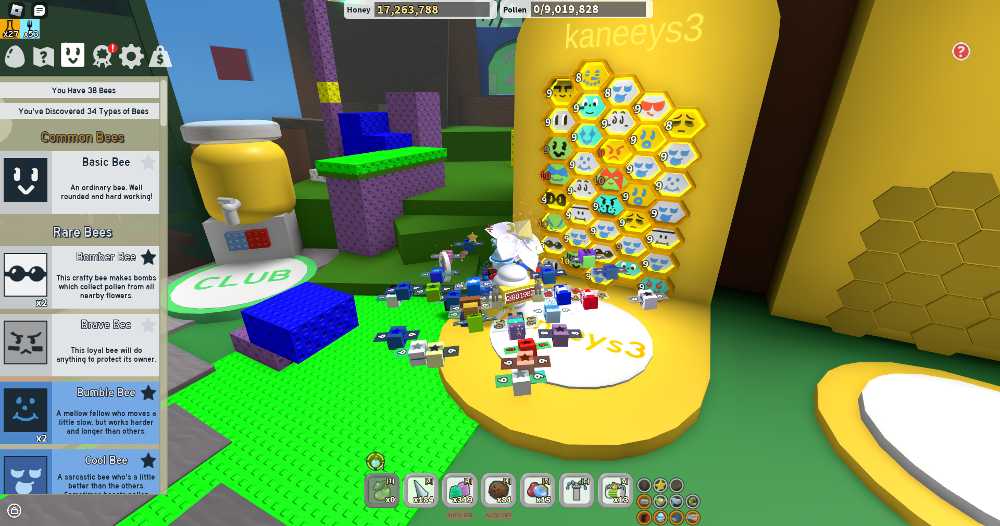 B11 | Bee Swarm Simulator Account | 38 Bees | BSS | Beeswarm | Bee ...