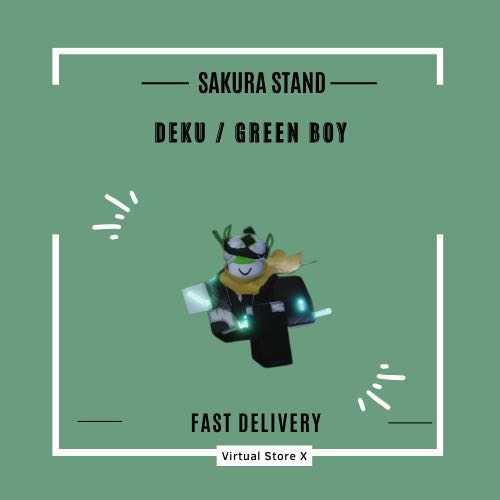 Roblox - Sakura Stand - Deku - Green Boy - Cheap And Fast Delivery!!