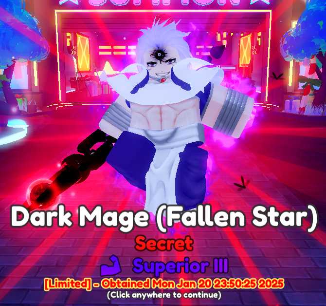 PRE ORDER - DARK MAGE (FALLEN STAR )- Evolved - You can order it now ...