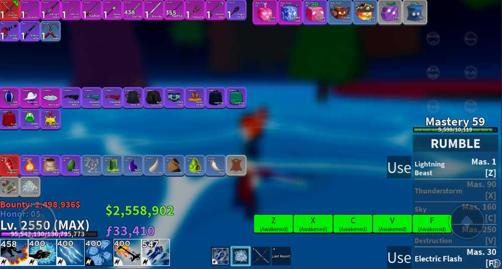 [Blox Fruits]Lvl 2550+GODHUMAN+CDK+ rainbow haki+ V3Human+ fully ...