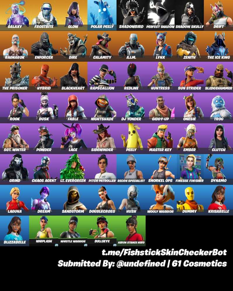 61 skins Galaxy , Glow , Frostbite , Discovery Galactic disc, Merry ...
