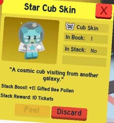 [Bee Swarm Simulator (BSS)] Star Cub Skin - ON STOCK! | via Trade ...