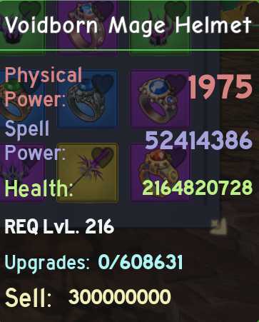 Dungeon Quest- Voidborn Mage Helmet - "Abyssal Void " Roblox - Cheap Price