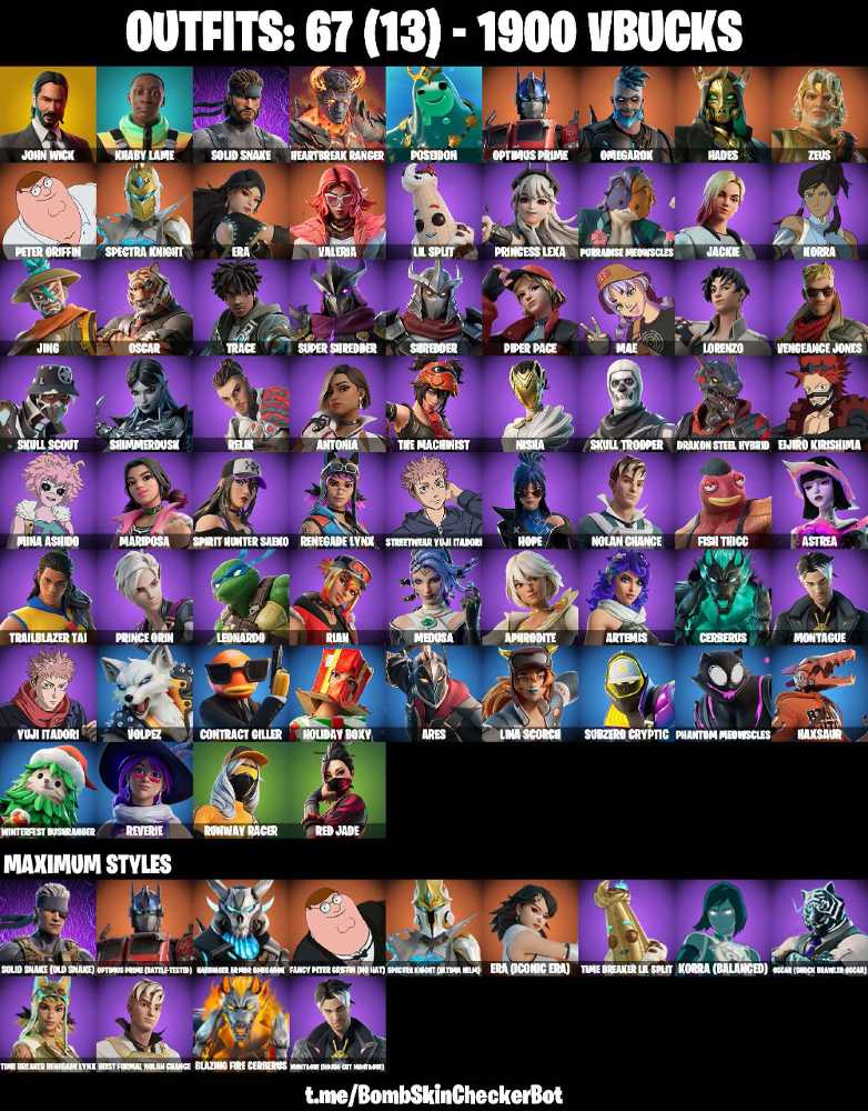 67 SKINS+YUJI ITADORI+STREETWEAR YUJI ITADORI+JOHN WICK+SKULL TROOPER+STAR WAND+REVERIE+MARIPOSA ...
