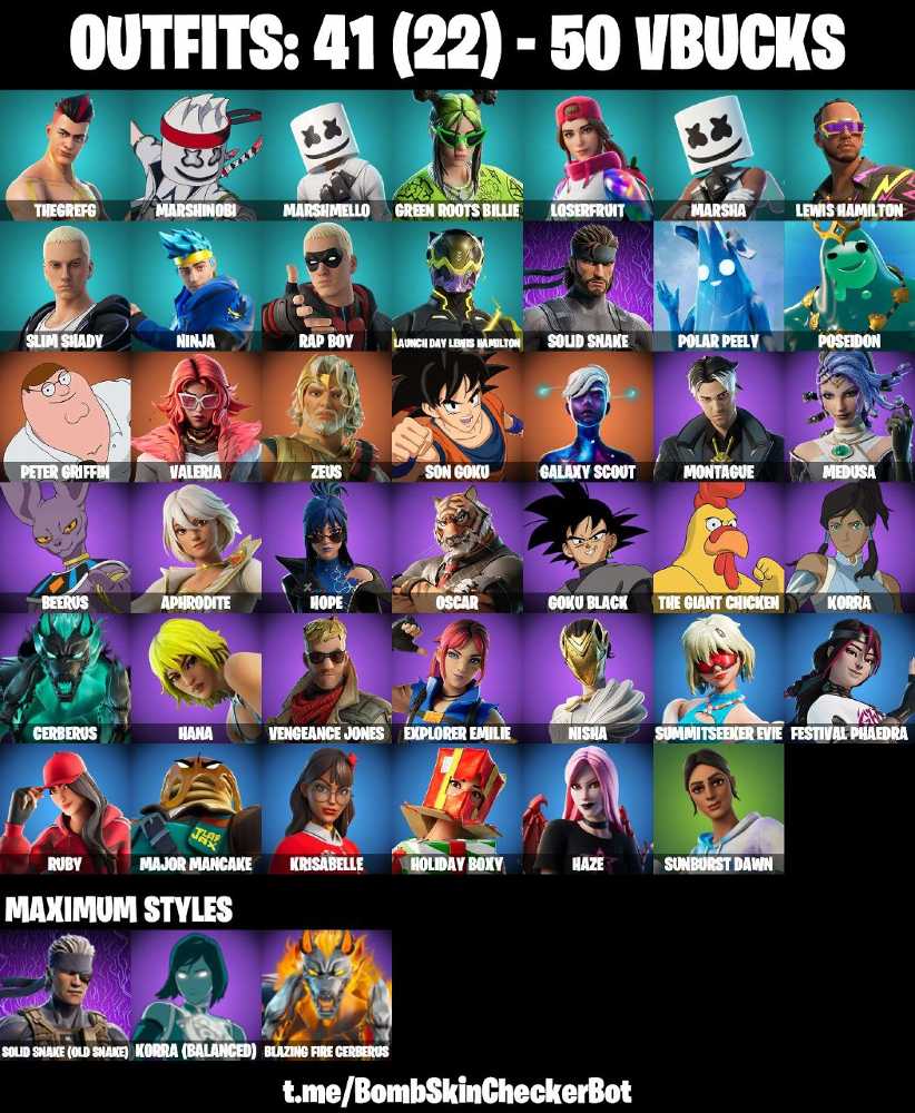 41 SKINS | NINJA | THEGREFG | MARSHINOBI | MARSHMELLO | GREEN ROOTS BILLIE | LOSERFRUIT | MARSHA ...