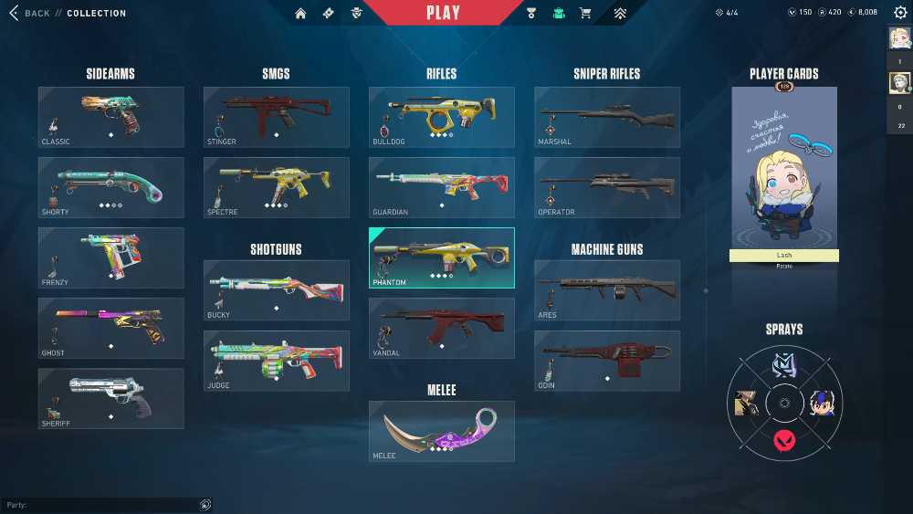 ASIA/OCE/SEA, 18 SKINS, VELOCITY KARAMBIT, SCHEMA VANDAL, VELOCITY ...