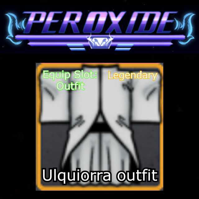 PEROXIDE Ulquiorra outfit