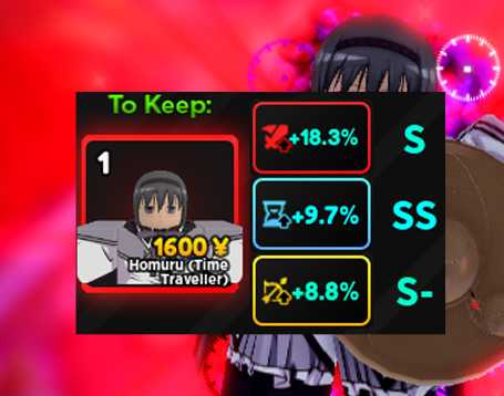 Homura Akemi Homuru (Time Traveller)EVO GOOD STAT : S/SS/S- Anime ...