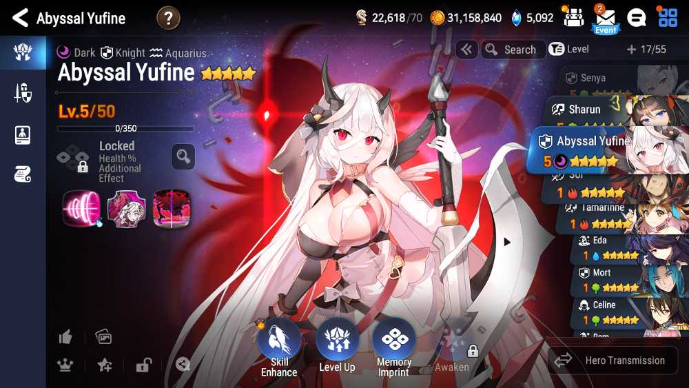 Global Fresh Starter 17 SSR 140+ Summons Abyssal Yufine Tamarinne Lilias Elvira Celine Account ...