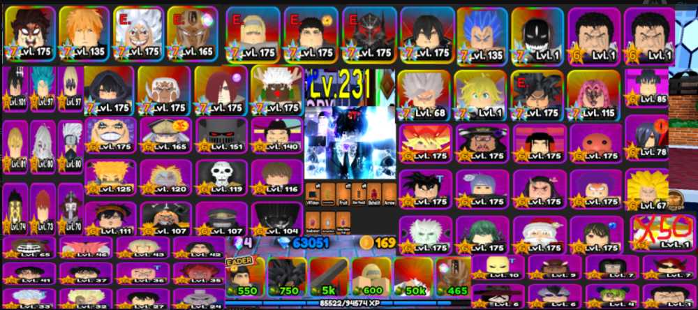 #002 ⭐ASTD⭐ All Star Tower Defense GOAT ACCOUNT LVL 231 : x18 7 STAR ...