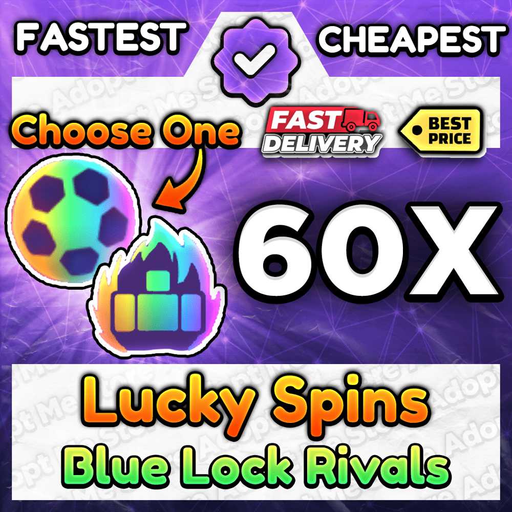 60X Lucky Spins for Blue Lock Rivals - Blue Lock Rivals | ⭐️ 100% SAFE ...