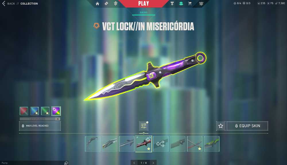 EU | VCT LOCK//IN Misericórdia, Onimaru Kunitsuna, Reaver Karambit, Neo ...