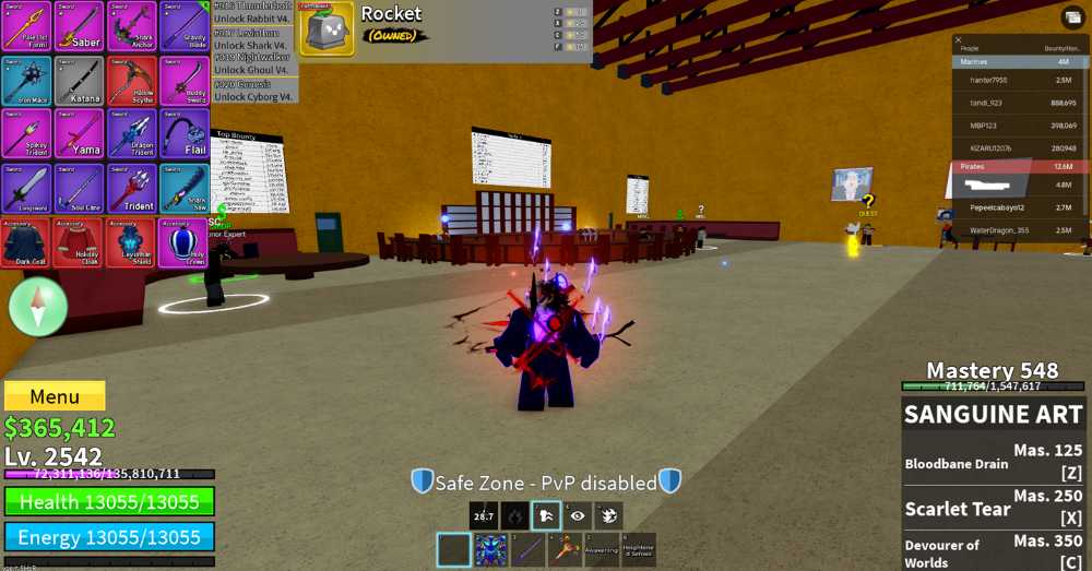 Blox Fruits - Sanguine Lv 2542 Blox Fruits - Sanguine Lv 2542 (Bounty ...