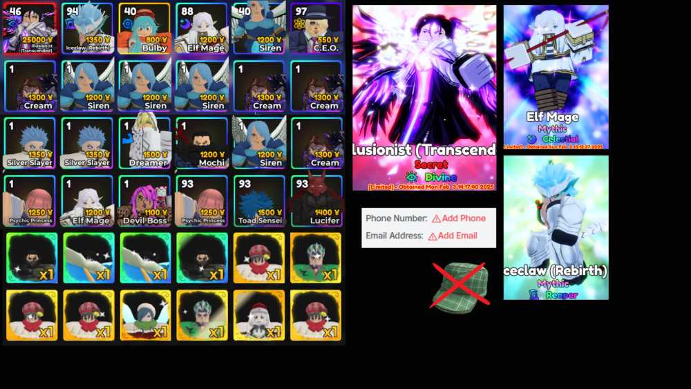 Divine Secret illusionist (Transcended) : Anime Adventures AA