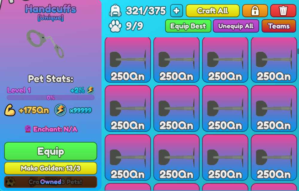 [YEET A FRIEND] ''x3 Unique Weights'' 250Qn