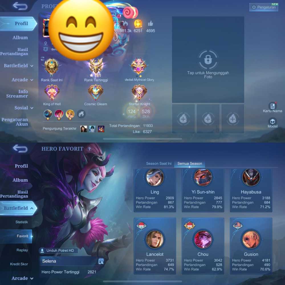 528 Skins. High win rate Assassin. 5 Legend. 5 Collector. Lance Dawning ...