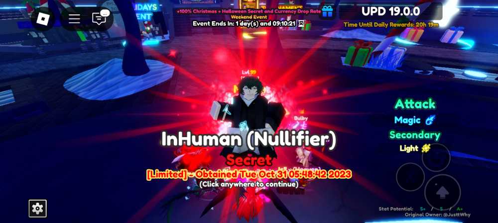InHuman/Dazai Evolved | Anime Adventure