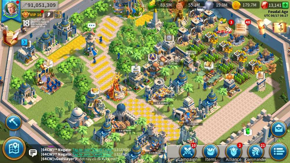 ROK1696: All Devices - 91M Vip 16 - Max 17 Commanders - 65 Passports ...