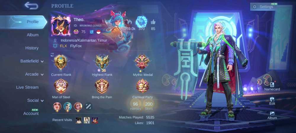 {Mage Account} | 200 SKINS | FULL MAX EMBLEMS | Good Winrate | 4 EPIC ...