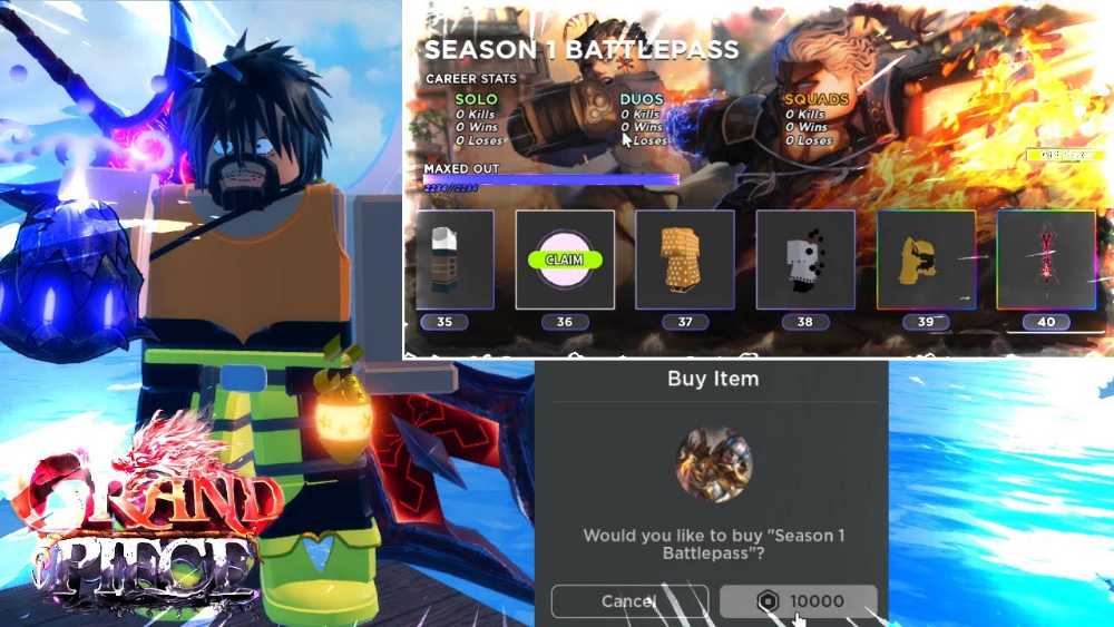 Grand Piece Online (GPO) Battlepass Gampass - Follow Season Update