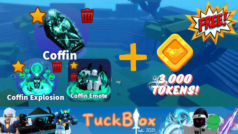 [Blade Ball ] Coffin Sword + Emote + Explosion (Full Set) with FREE ...