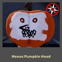 MENOS PUMPKIN HEAD - [PEROXIDE - ROBLOX]