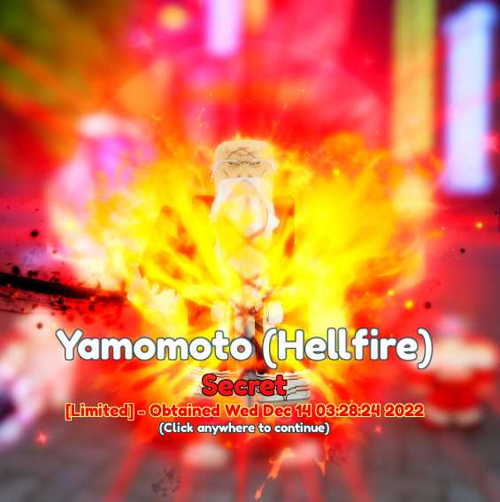 Yamomoto (Hellfire) EVO | Anime Adventures AA