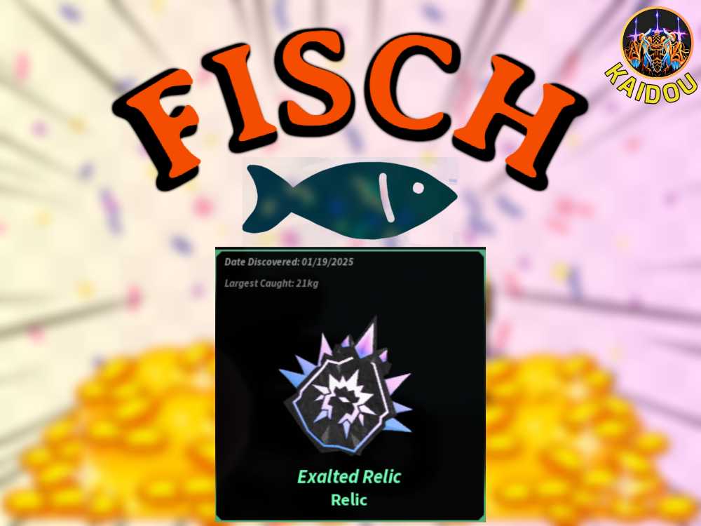 FISCH | 🪙12x Exalted Relic + Free SSB Mythical Glacial Sturgeon - Fast ...