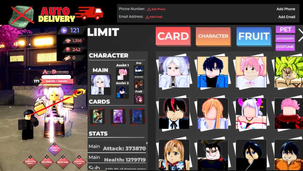 The Best AccNo.ADS097 ADS Anime Dimensions Simulator the account is ...