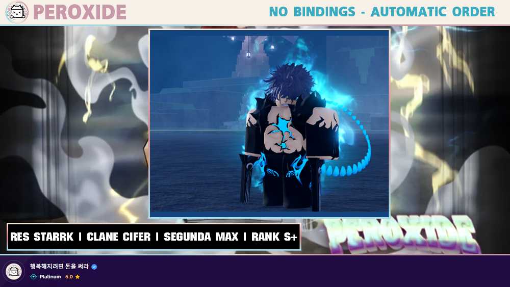 PEROXIDE | RES STARRK | CLANE CIFER | SEGUNDA MAX | RANK S+