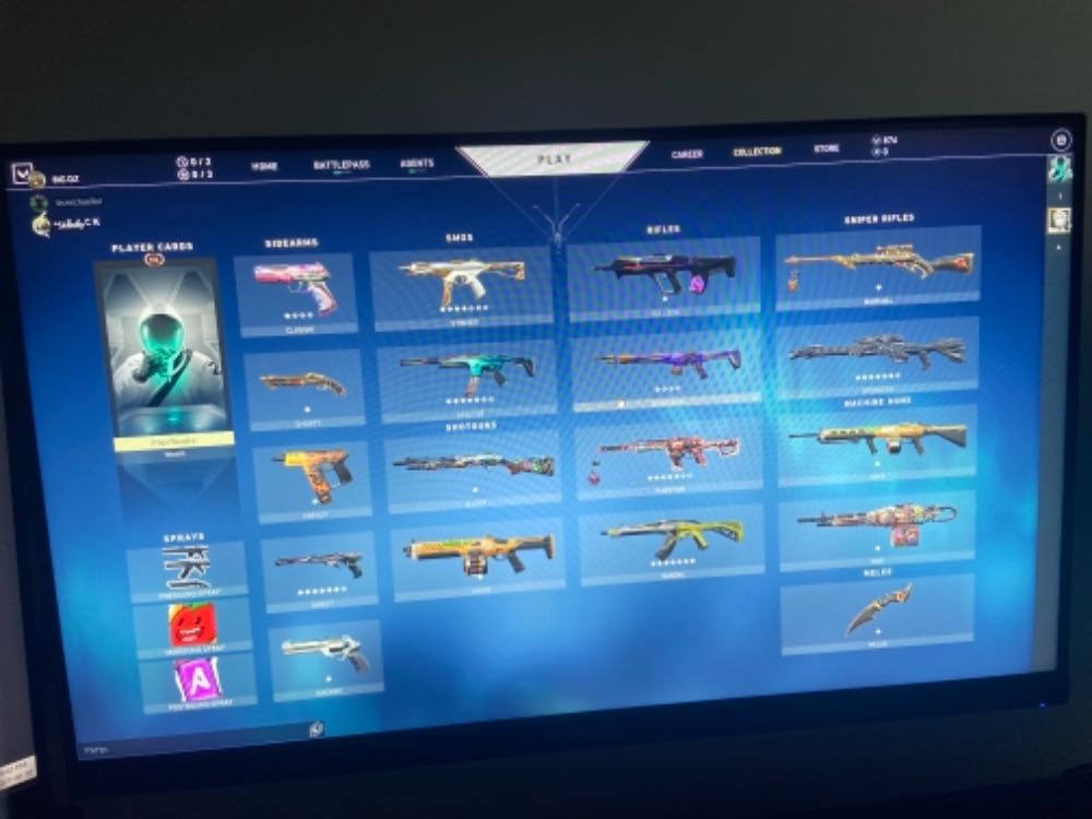 NA stacked Val account ruin knife