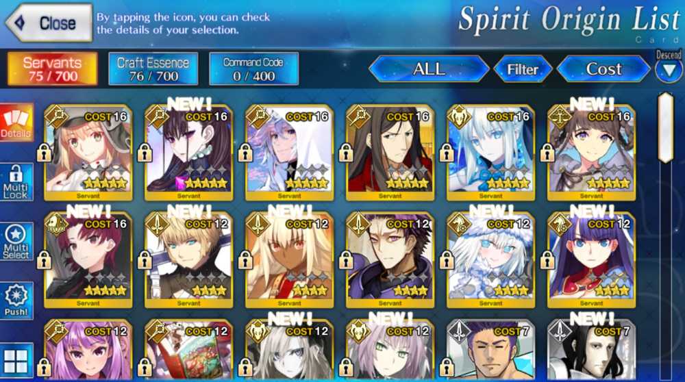 [NA] Fate Grand Order Starter 7SSR MERLIN, MORGAN, WAVER CASTURIA